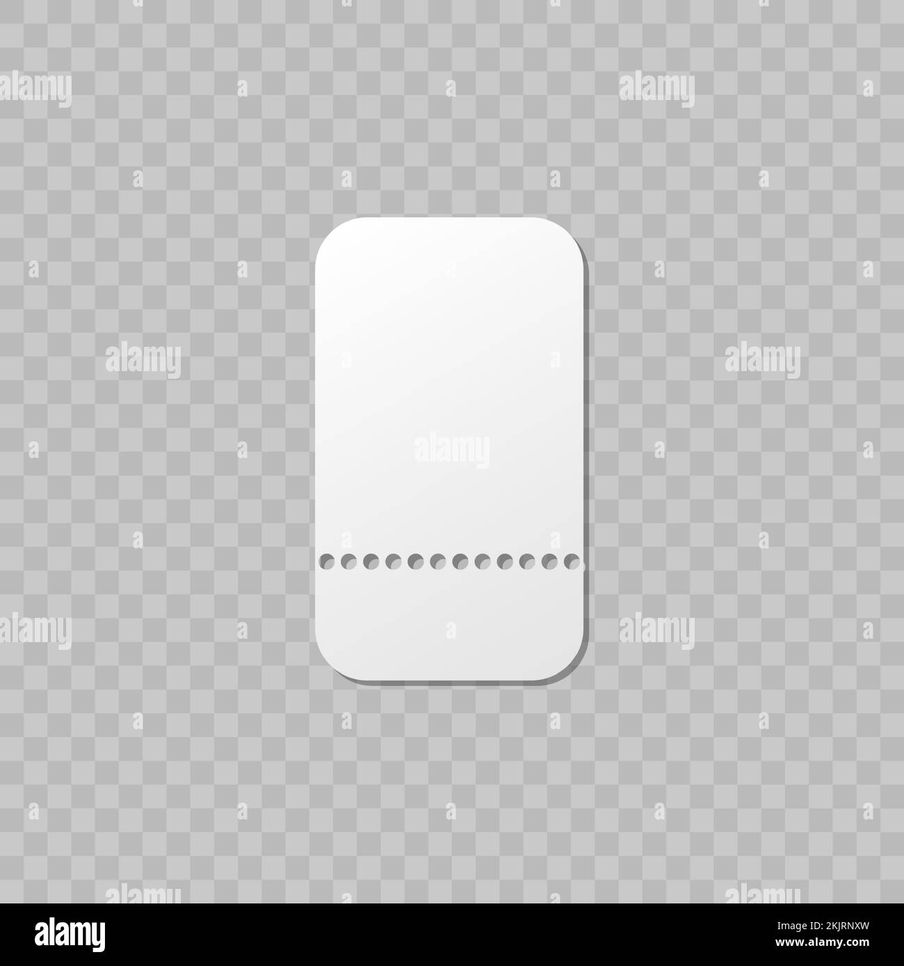 Blank ticket mockup template. Movie lottery realistic blank tickets. Vector empty flyers Stock ...