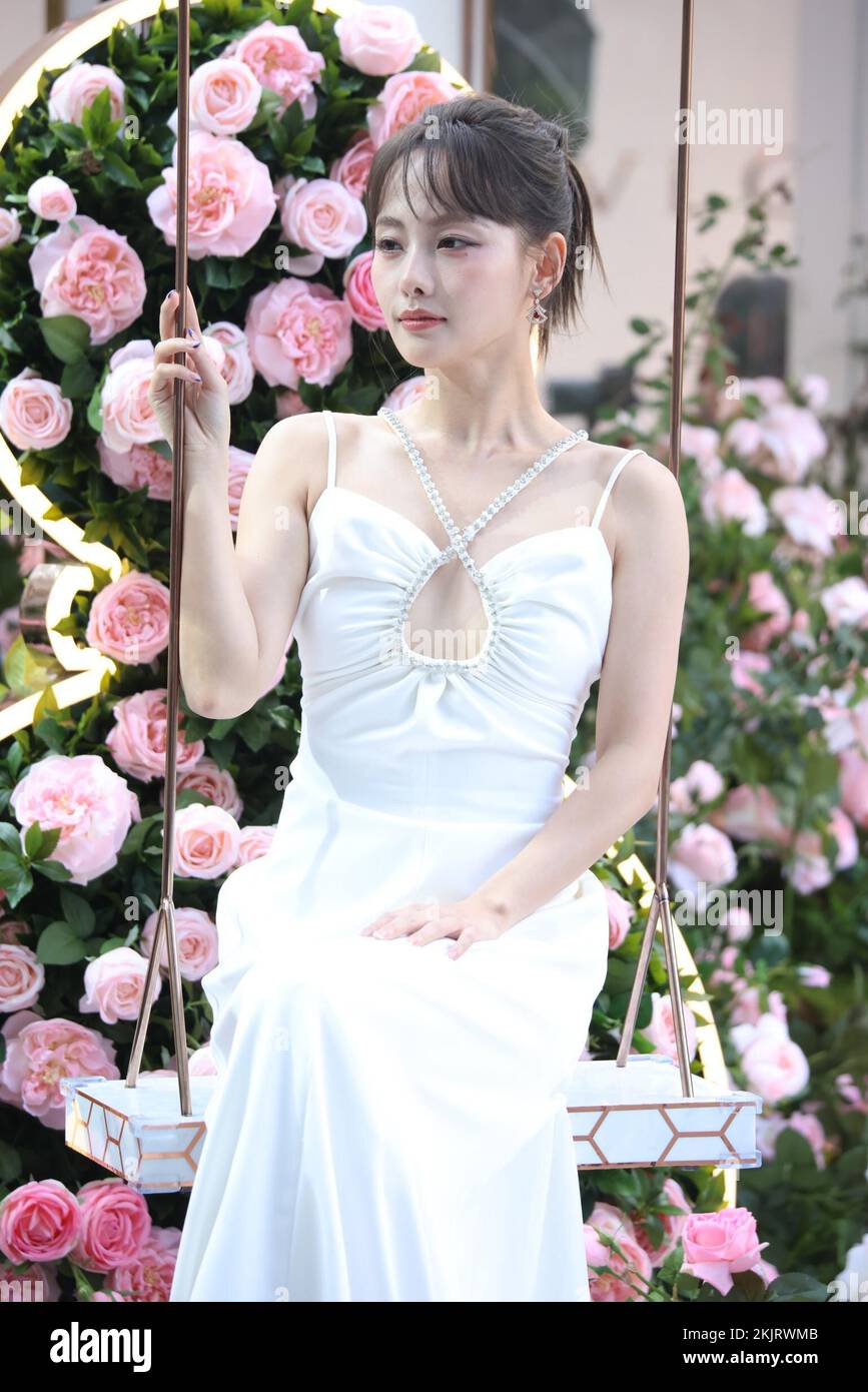 Chinese actress and singer Jenny Zhang attended the BVLGARI activity in ...