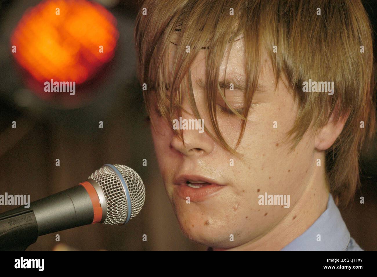 PAUL BANKS, INTERPOL, CONCERT, 2002: A young Paul Banks of INTERPOL ...