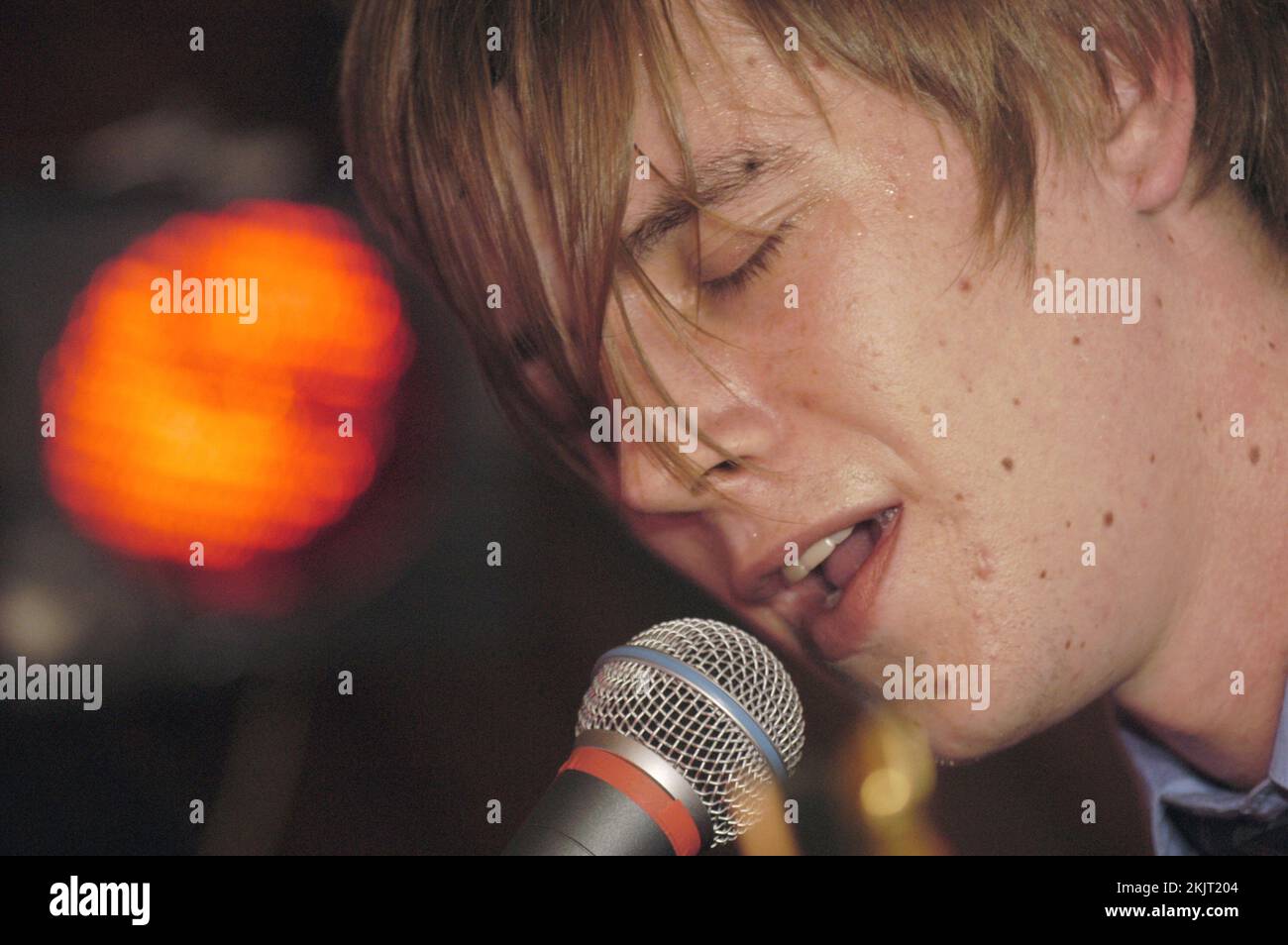 PAUL BANKS, INTERPOL, CONCERT, 2002: A young Paul Banks of INTERPOL ...