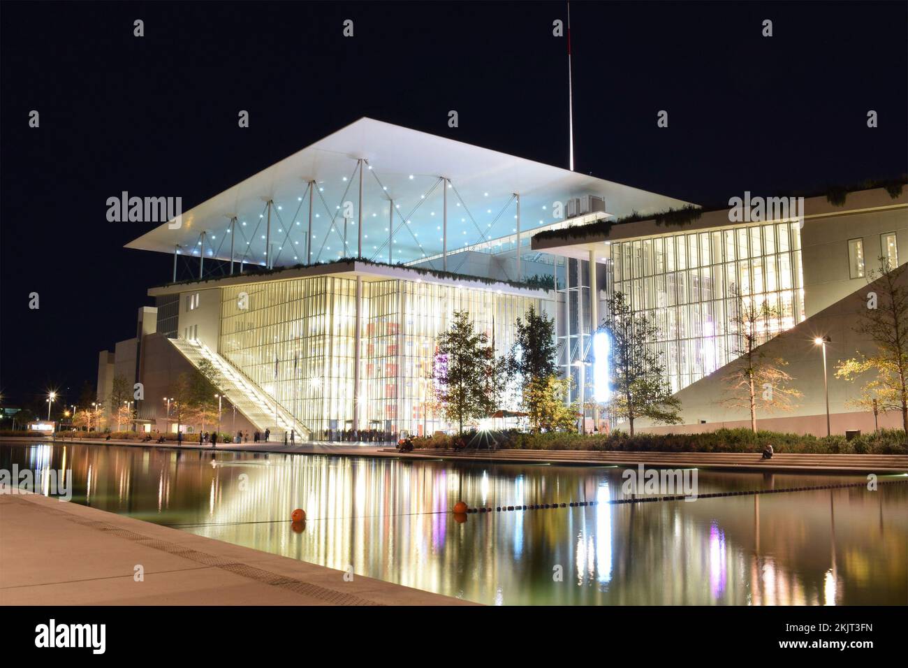 SNFCC building (Stavros Niarchos Foundation Cultural Centre) and ...