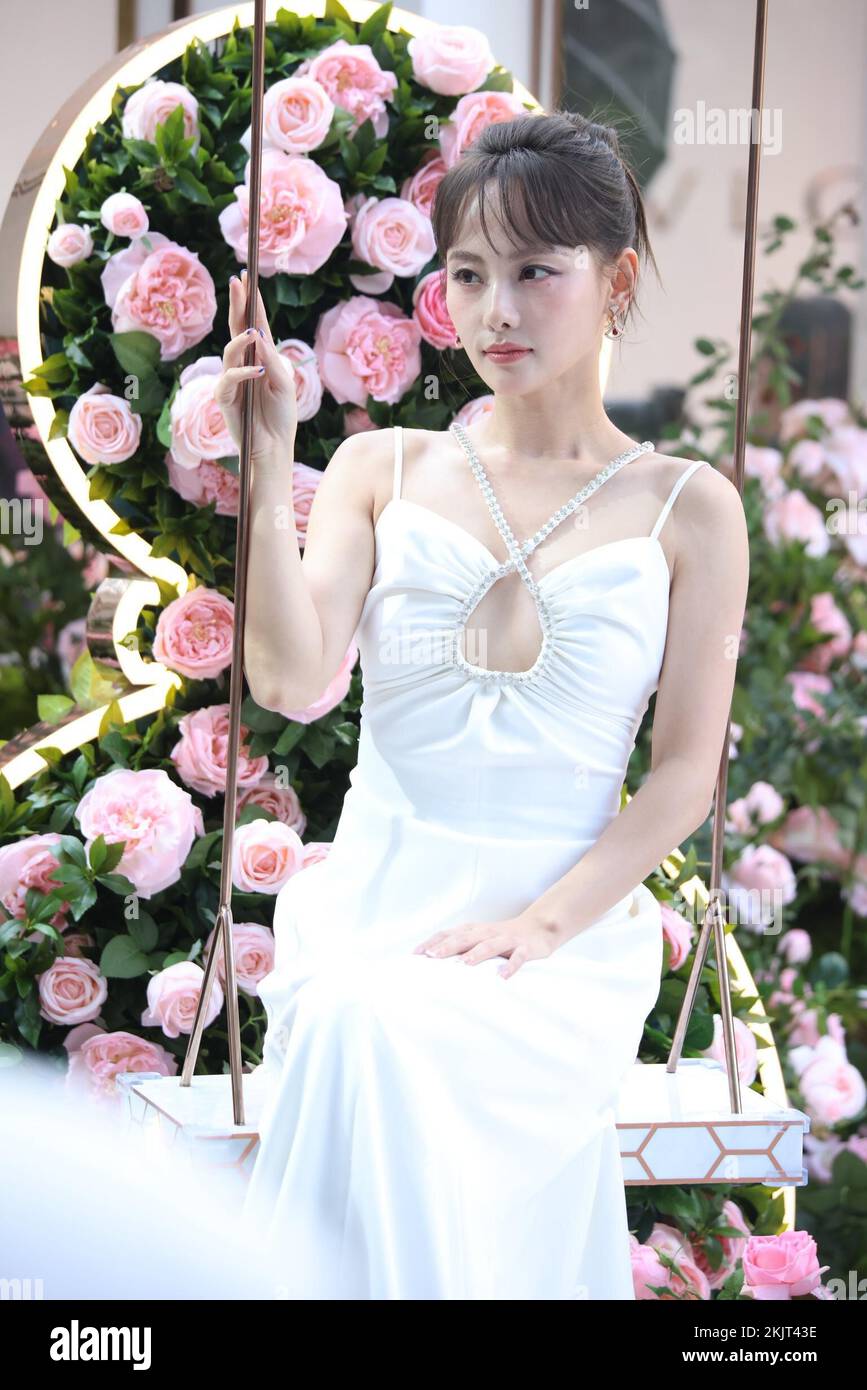 Chinese actress and singer Jenny Zhang attended the BVLGARI activity in ...