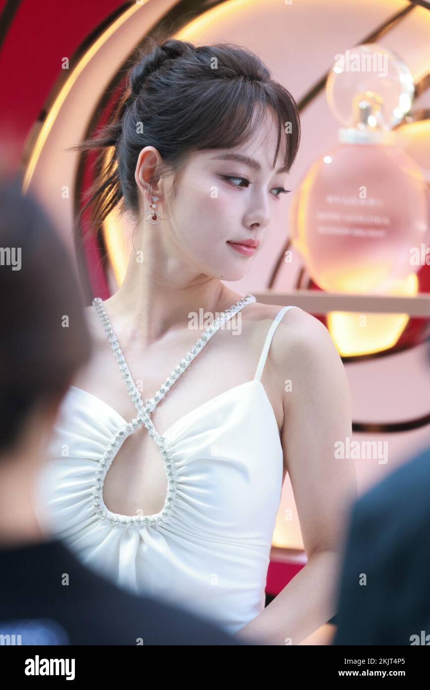 Chinese actress and singer Jenny Zhang attended the BVLGARI activity in Shanghai, China, 24 ...