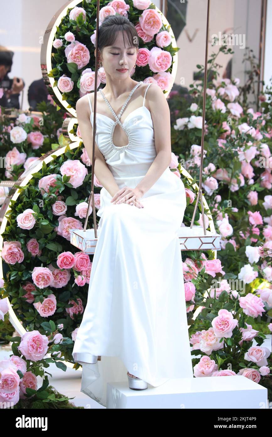 Chinese actress and singer Jenny Zhang attended the BVLGARI activity in ...