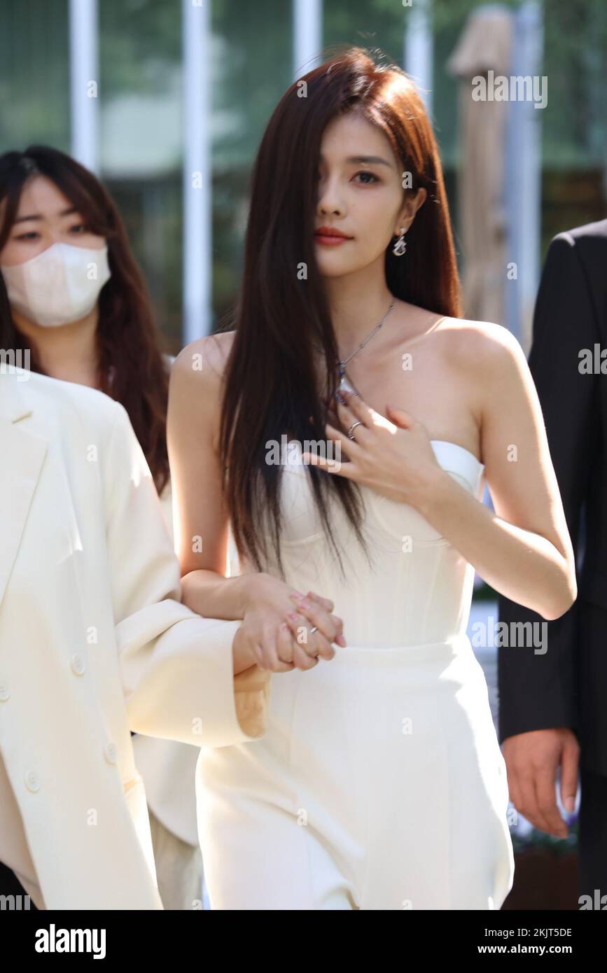 Chinese Actress, Model and Singer Bai Lu attended the BVLGARI activity ...