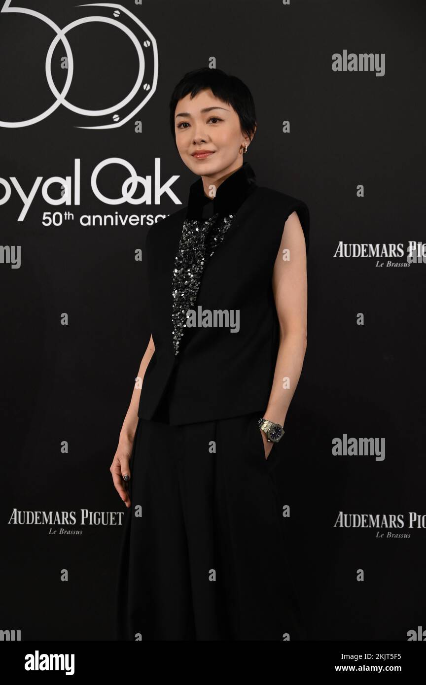 Taiwanese singer and actress Amber Kuo attended the Audemars Piguet ...
