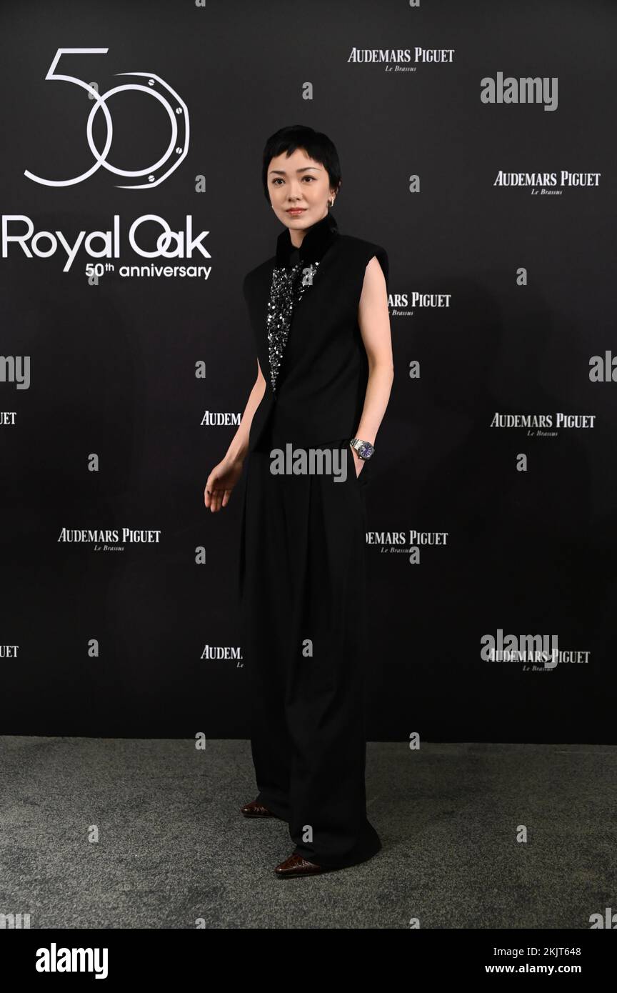 Taiwanese singer and actress Amber Kuo attended the Audemars Piguet ...