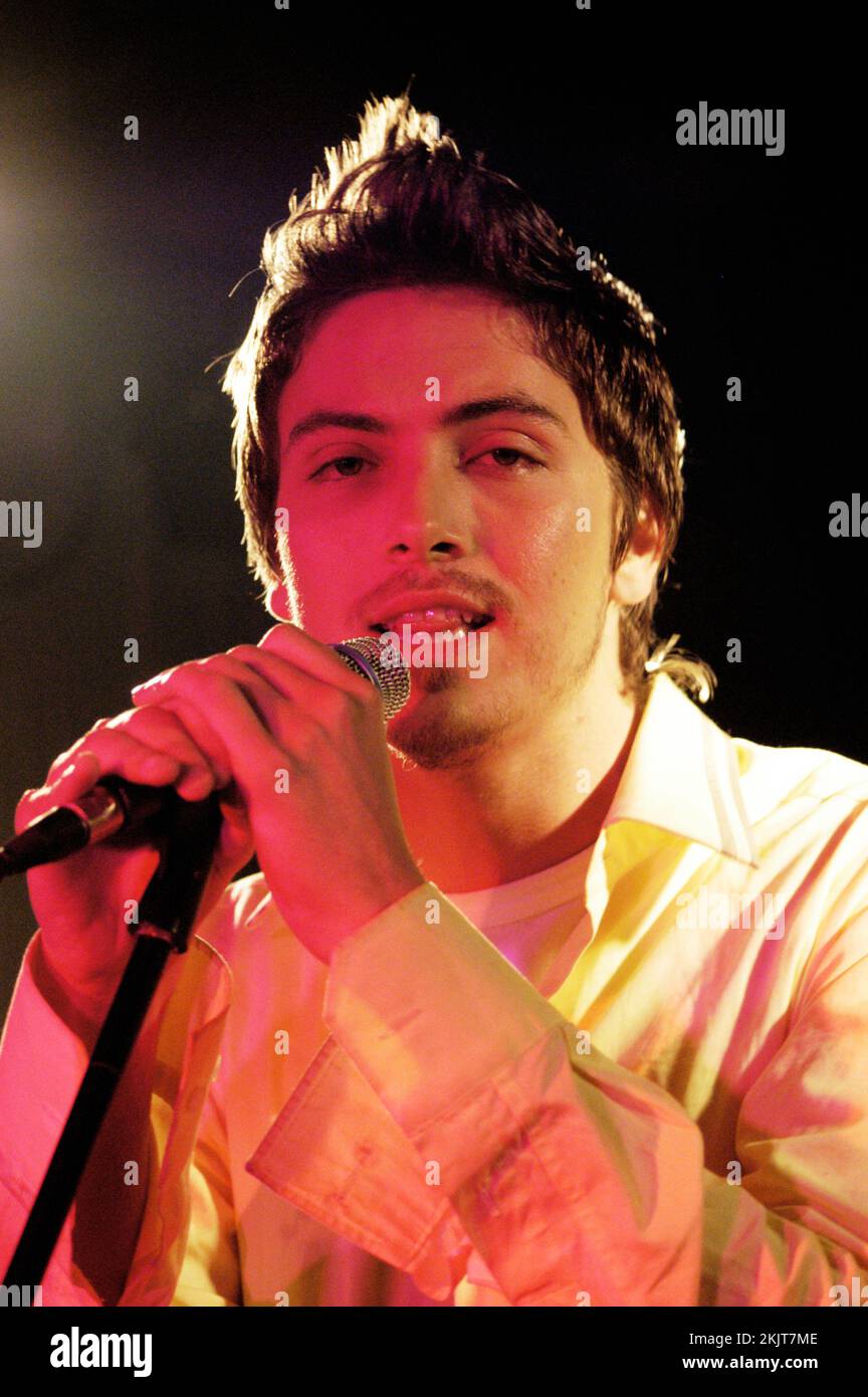 TYLER JAMES, CONCERT, 2004: Singer Tyler James supporting Amy Winehouse ...