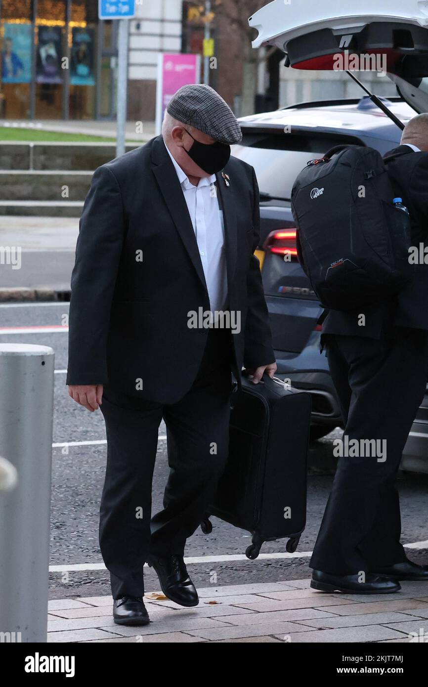 David Holden arrives at Laganside Courts in Belfast, where a judgment ...