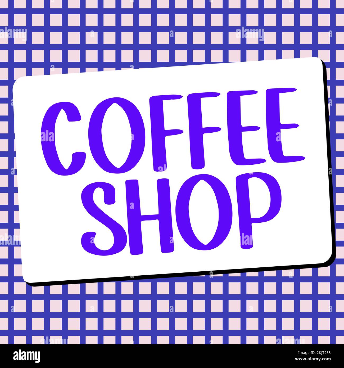 Hand writing sign Coffee Shop. Word Written on small informal ...