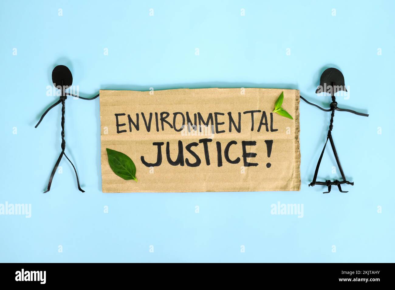 Environmental justice, ecological and climate justice concept. People ...