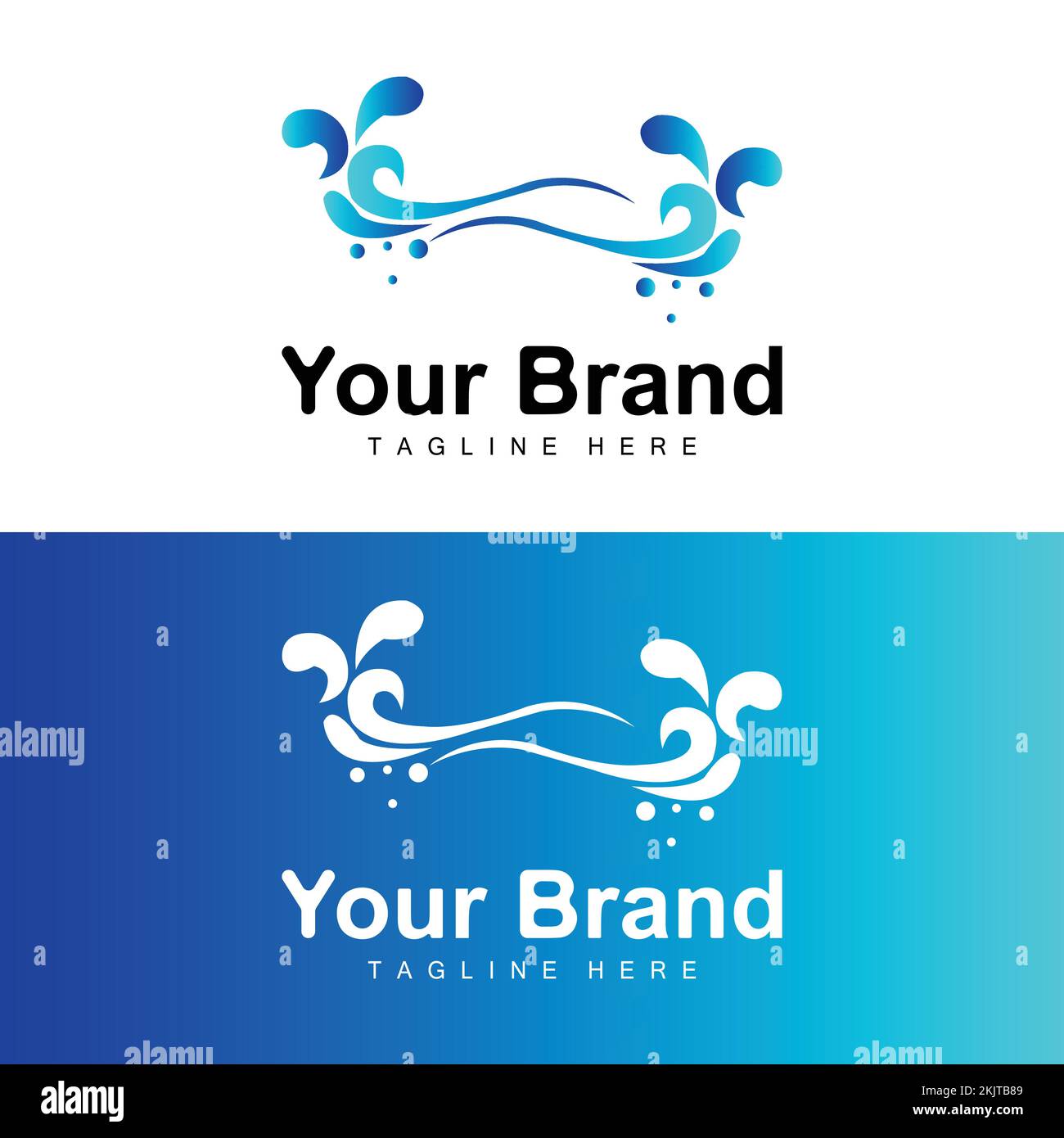 Sea waves logo set Stock Vector Images - Alamy