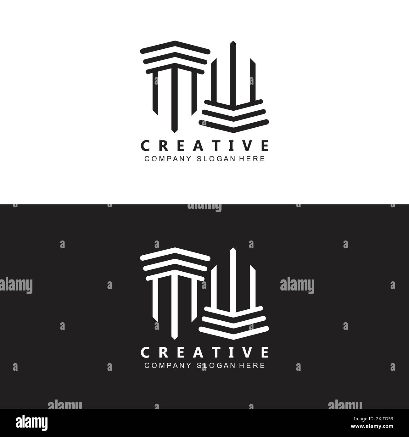 Elegant stone columns Stock Vector Images - Alamy