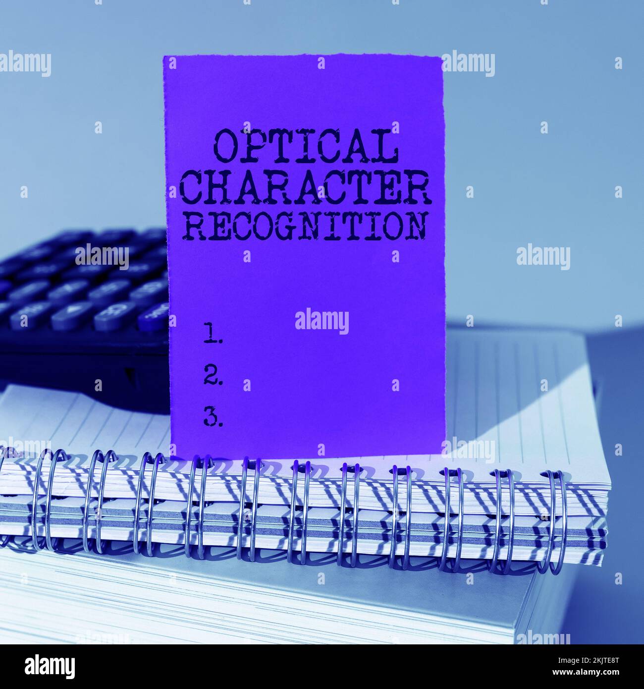 Text Caption Presenting Optical Character Recognition Business Concept