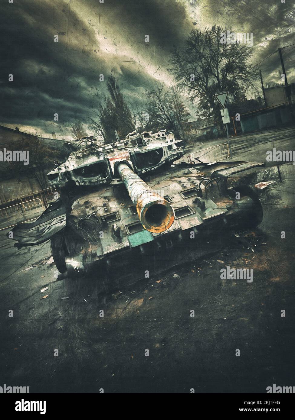 Broken tank hi-res stock photography and images - Alamy