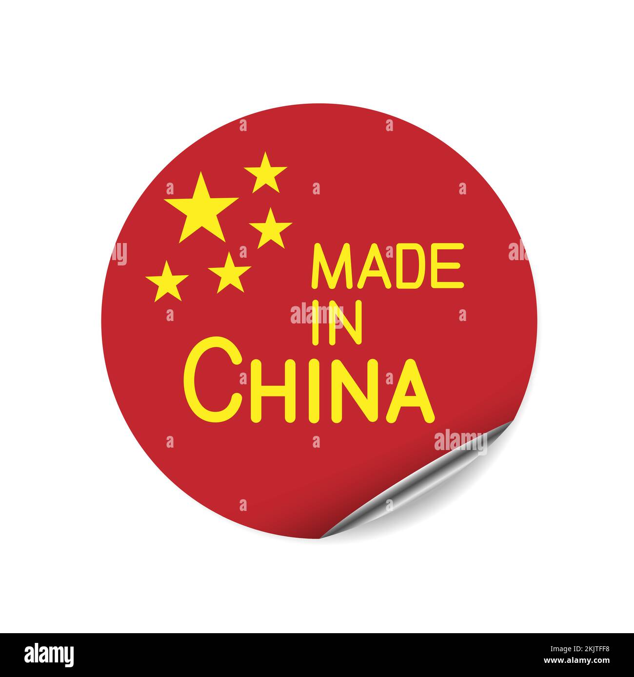 Made china stamp Stock Vector Images - Alamy