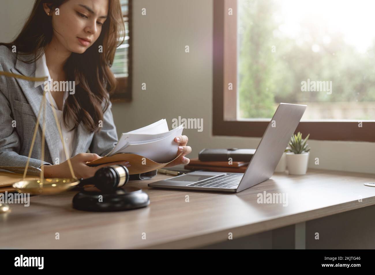 Paperwork businessman working on contract hi-res stock photography and ...