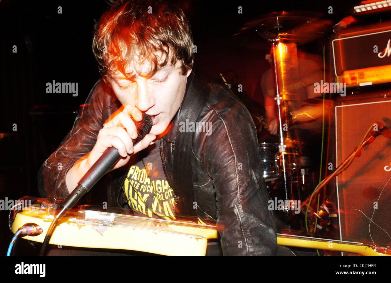 Chris Warlow of the MARTINI HENRY RIFLES at the Barfly in Cardiff ...