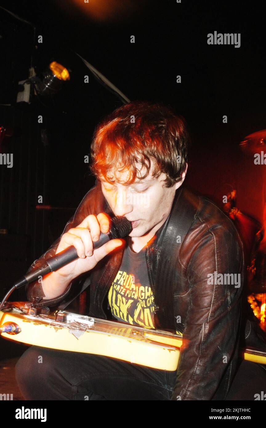Chris Warlow of the MARTINI HENRY RIFLES at the Barfly in Cardiff ...