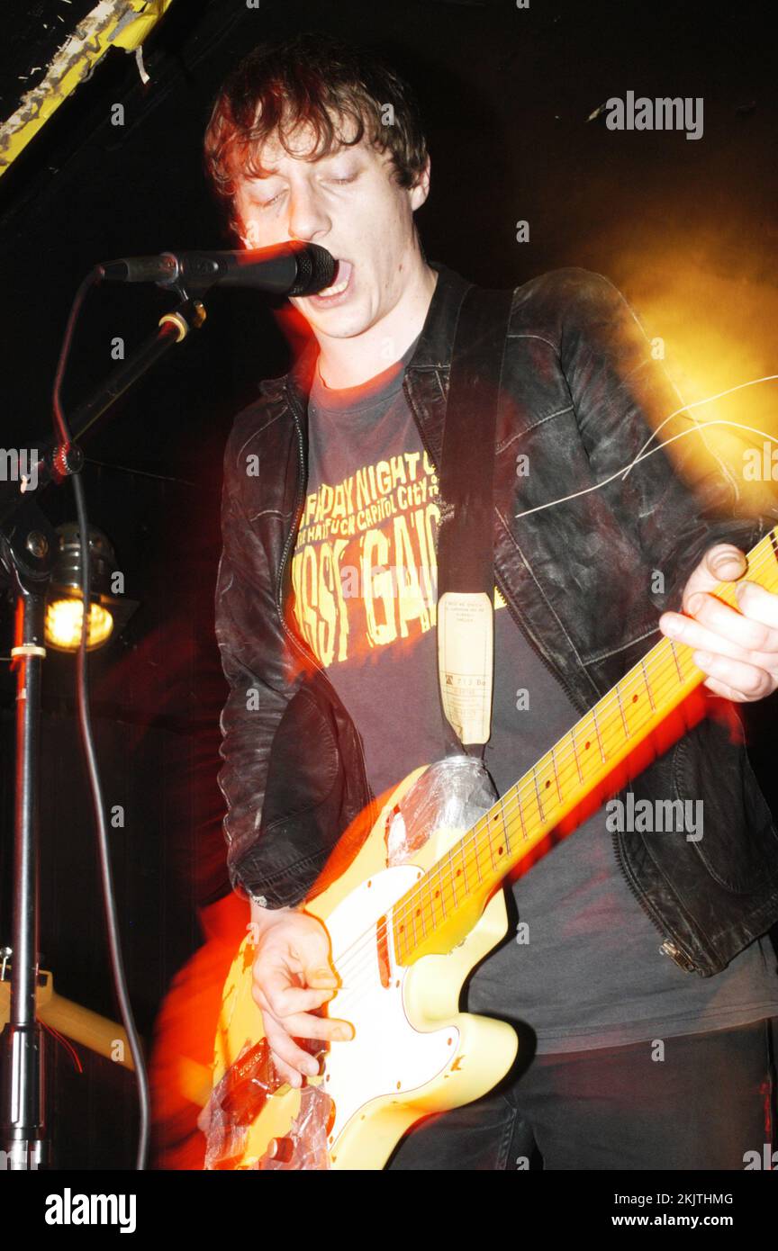 Chris Warlow of the MARTINI HENRY RIFLES at the Barfly in Cardiff ...