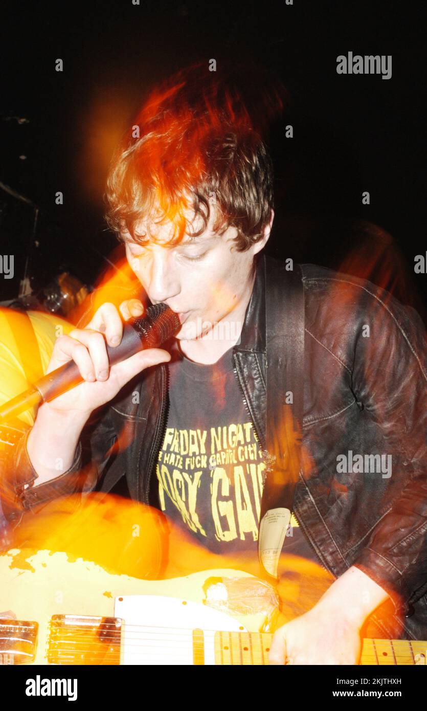 Chris Warlow of the MARTINI HENRY RIFLES at the Barfly in Cardiff ...