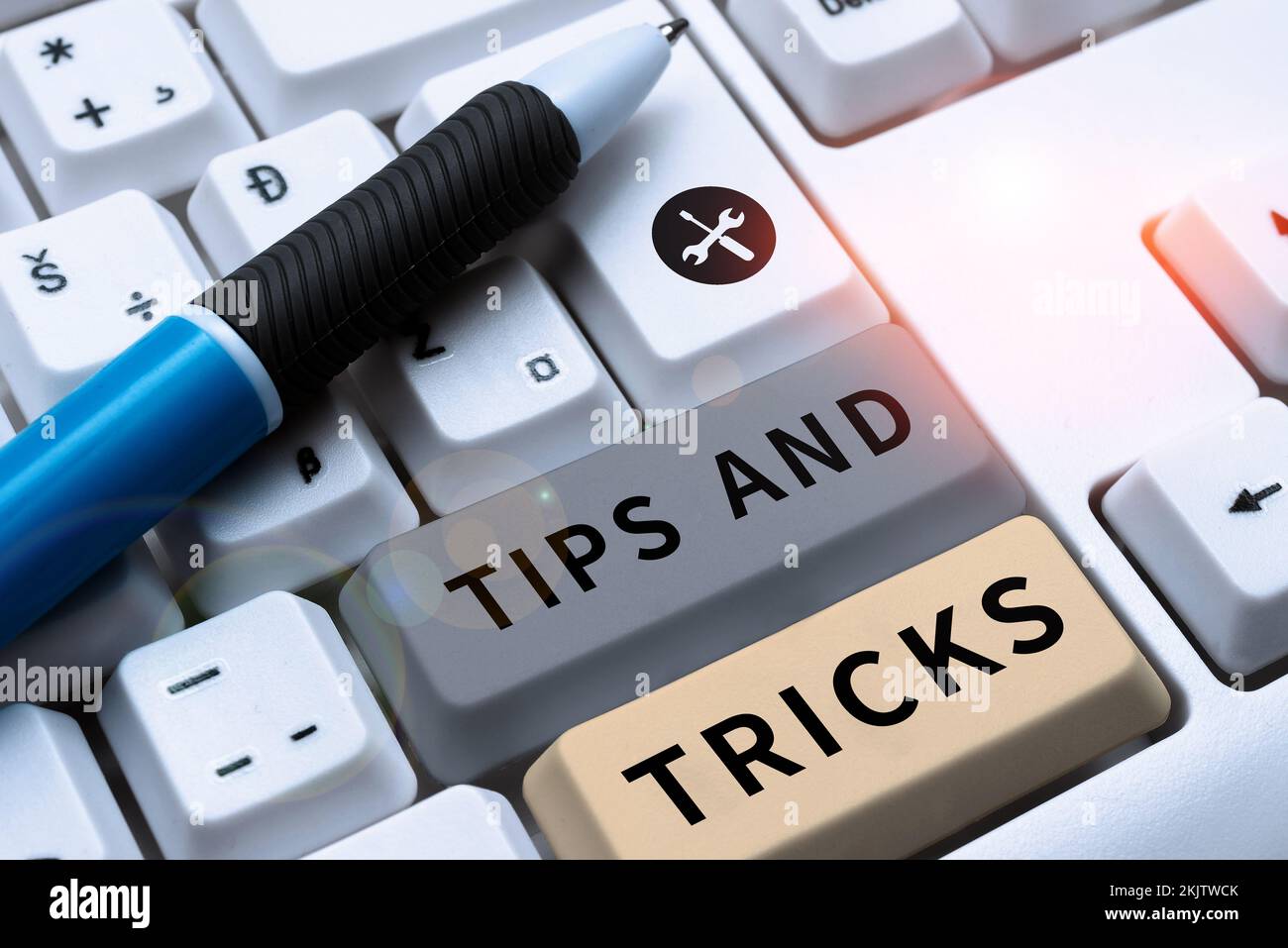 Hand writing sign Tips And Tricks. Business approach helpful advices ...