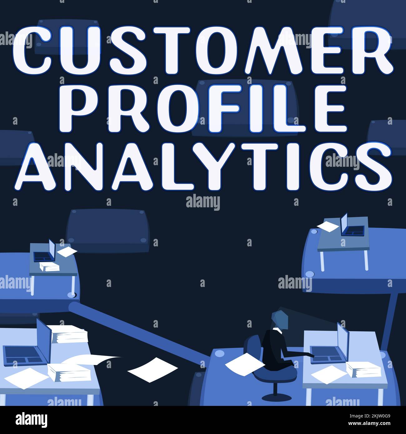 Conceptual display Customer Profile Analytics. Business idea customer ...