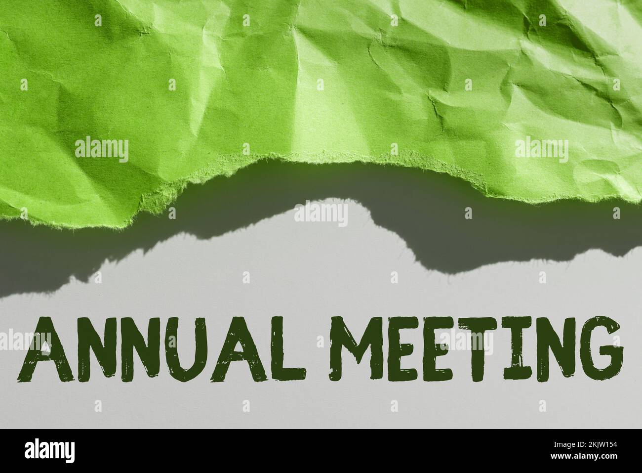 Inspiration showing sign Annual Meeting. Business overview Yearly ...