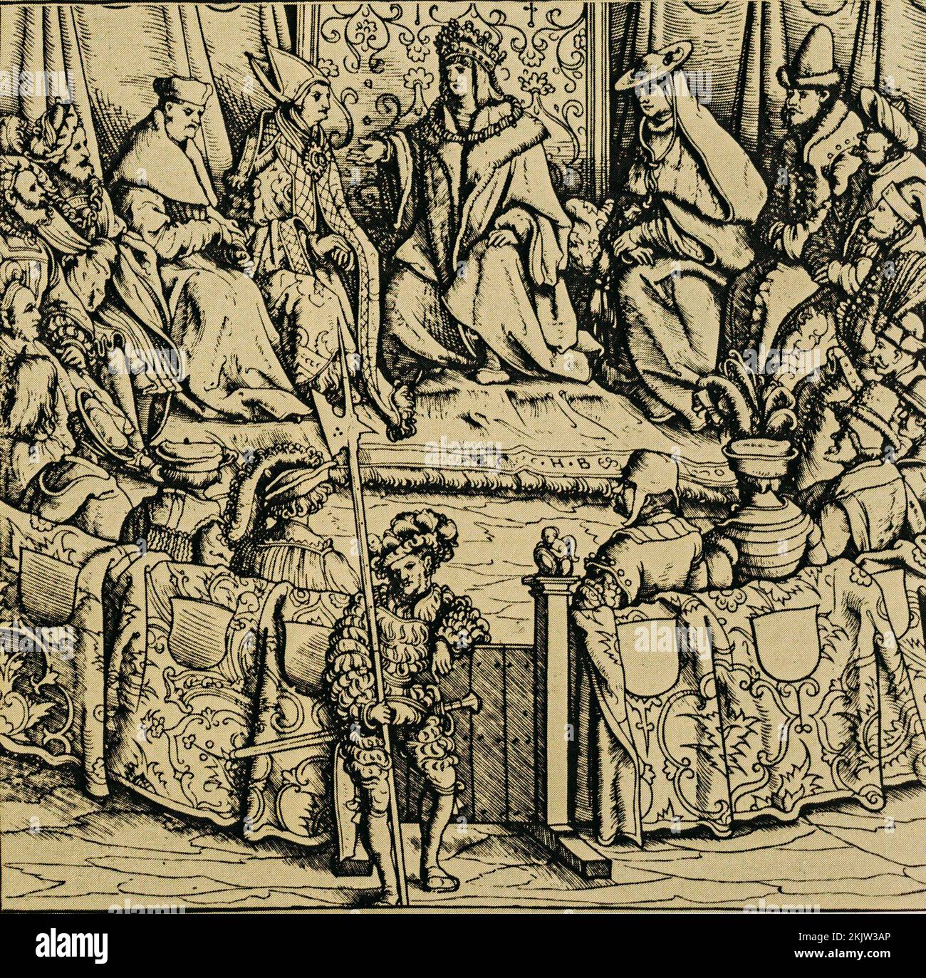 Emperor Maximilian I Receives Ambassadors, Including A Russian One ...
