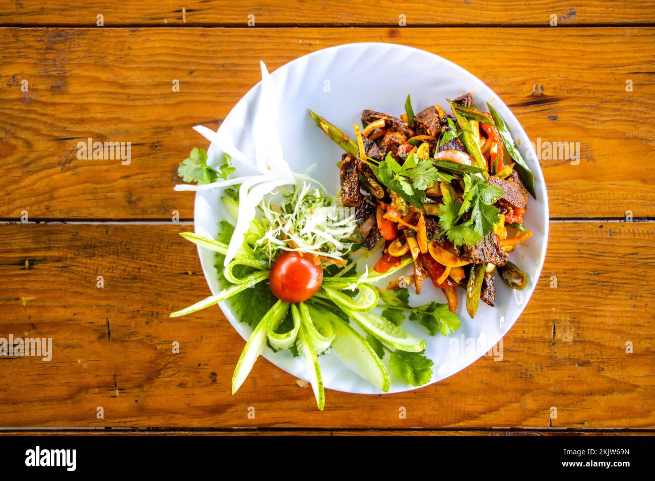 Nepali snacks Spicy Buffalo Dried Meat Sukuti Stock Photo - Alamy