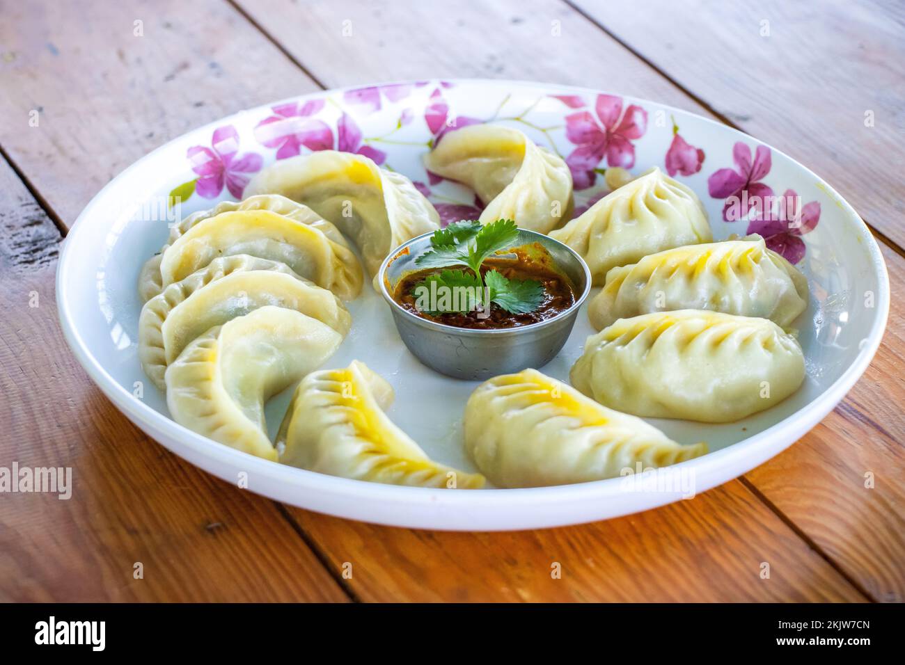 Nepali Style Tibetan Steamed Fried Momo Dumpling Stock Photo - Alamy