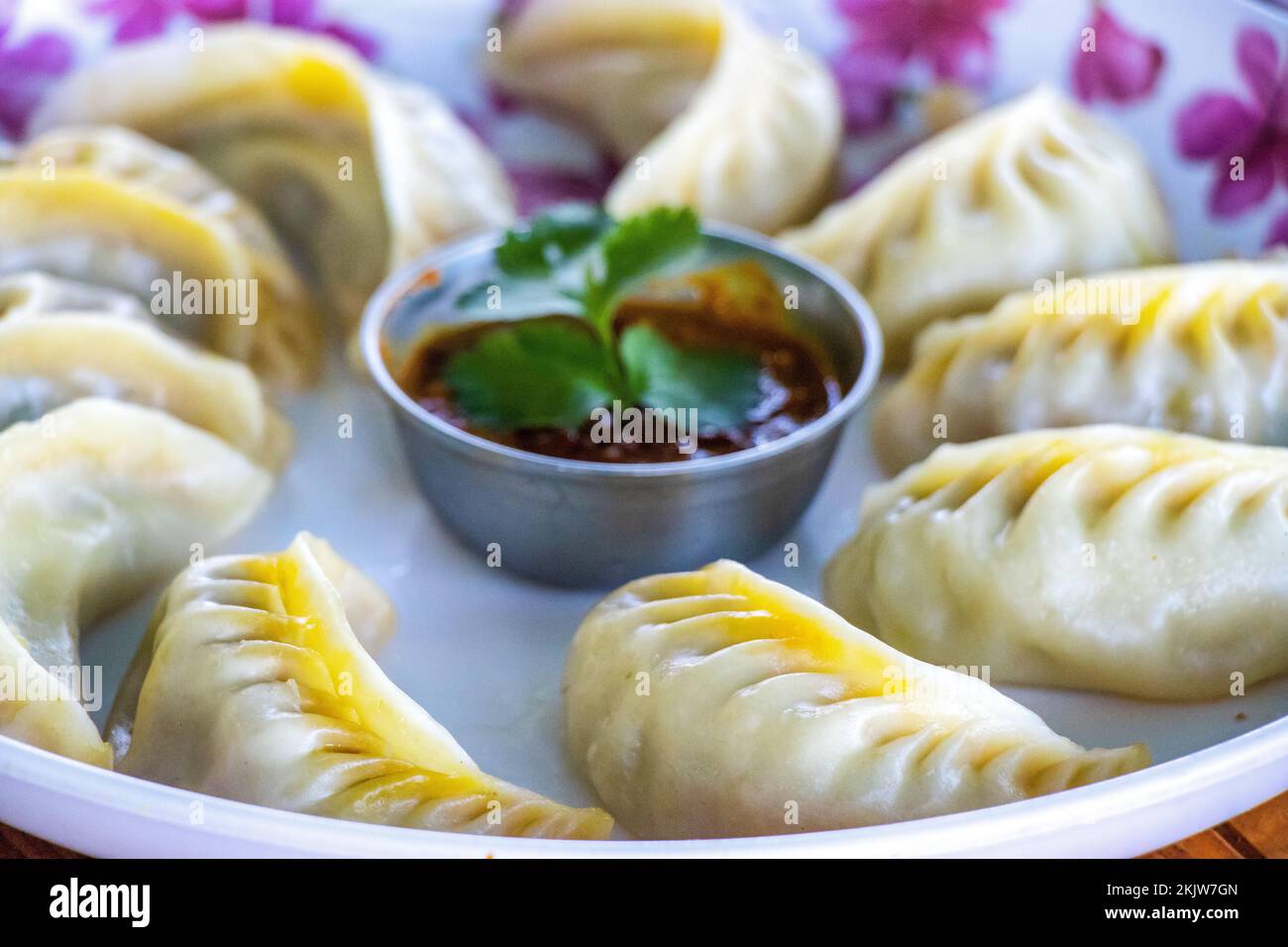 Nepali Style Tibetan Steamed Fried Momo Dumpling Stock Photo - Alamy