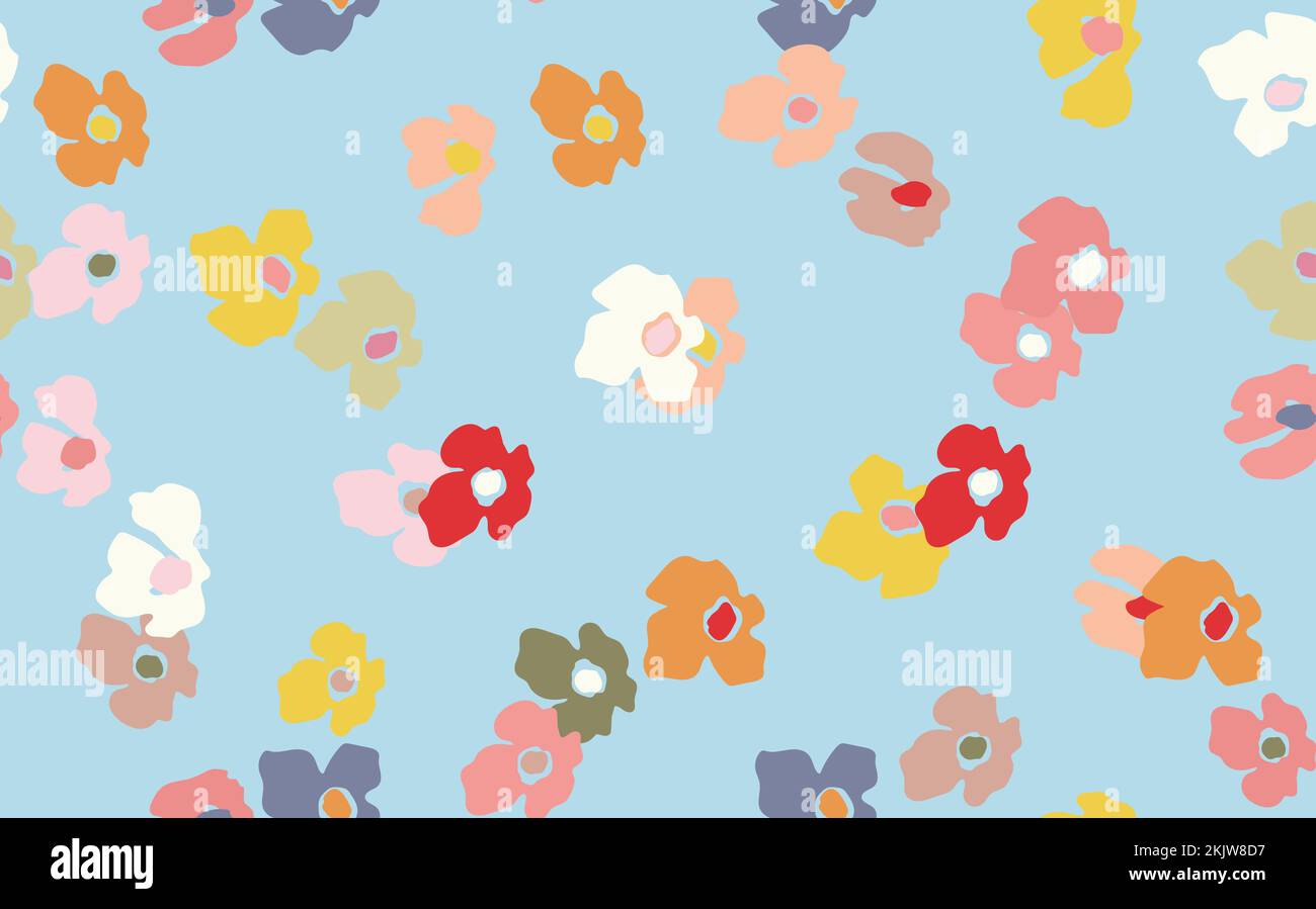 Seamless floral pattern based on traditional folk art ornaments ...