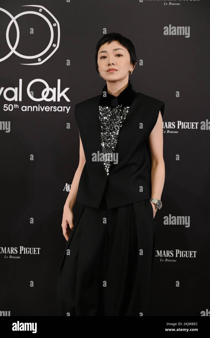 Taiwanese singer and actress Amber Kuo attended the Audemars Piguet ...