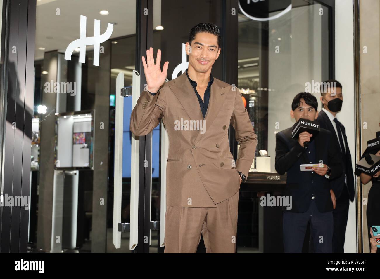 Japanese actor and dancer Akira attended a brand activity in Taiwan, 14 ...