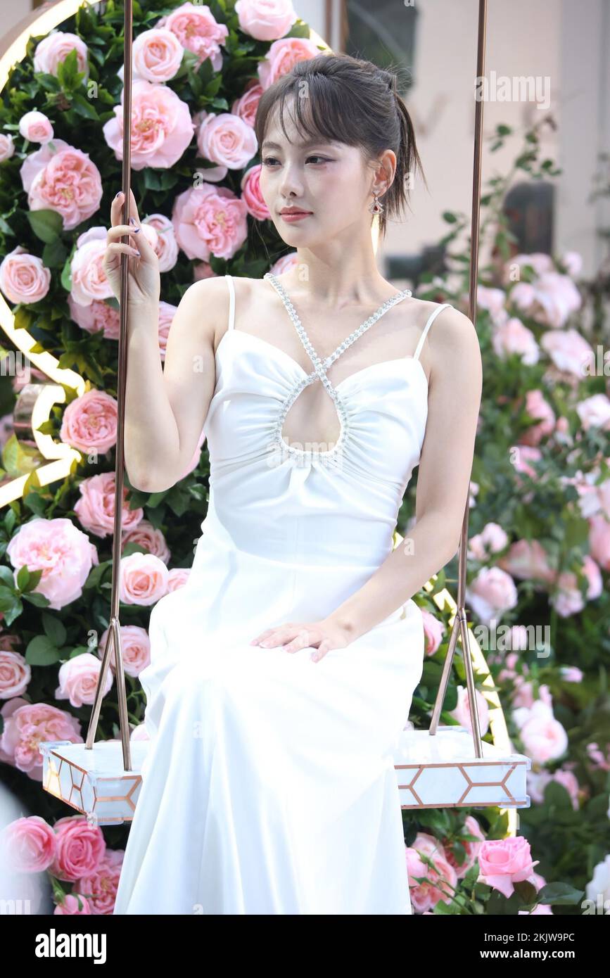 Chinese actress and singer Jenny Zhang attended the BVLGARI activity in ...