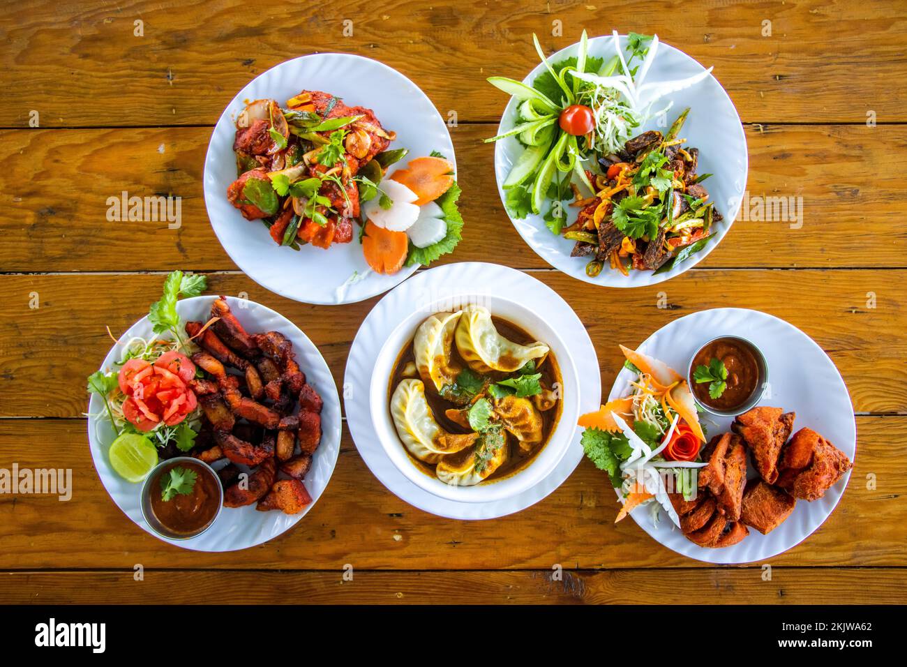 Hot and Spicy Nepali Food and Snacks Stock Photo - Alamy