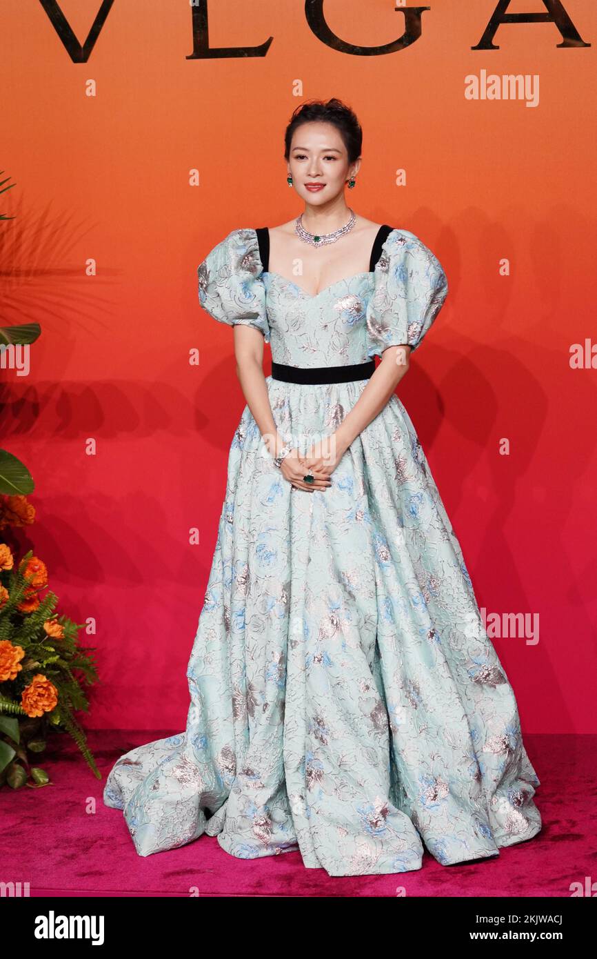 Chinese actress and model Zhang Ziyi attended the BVLGARI activity in ...
