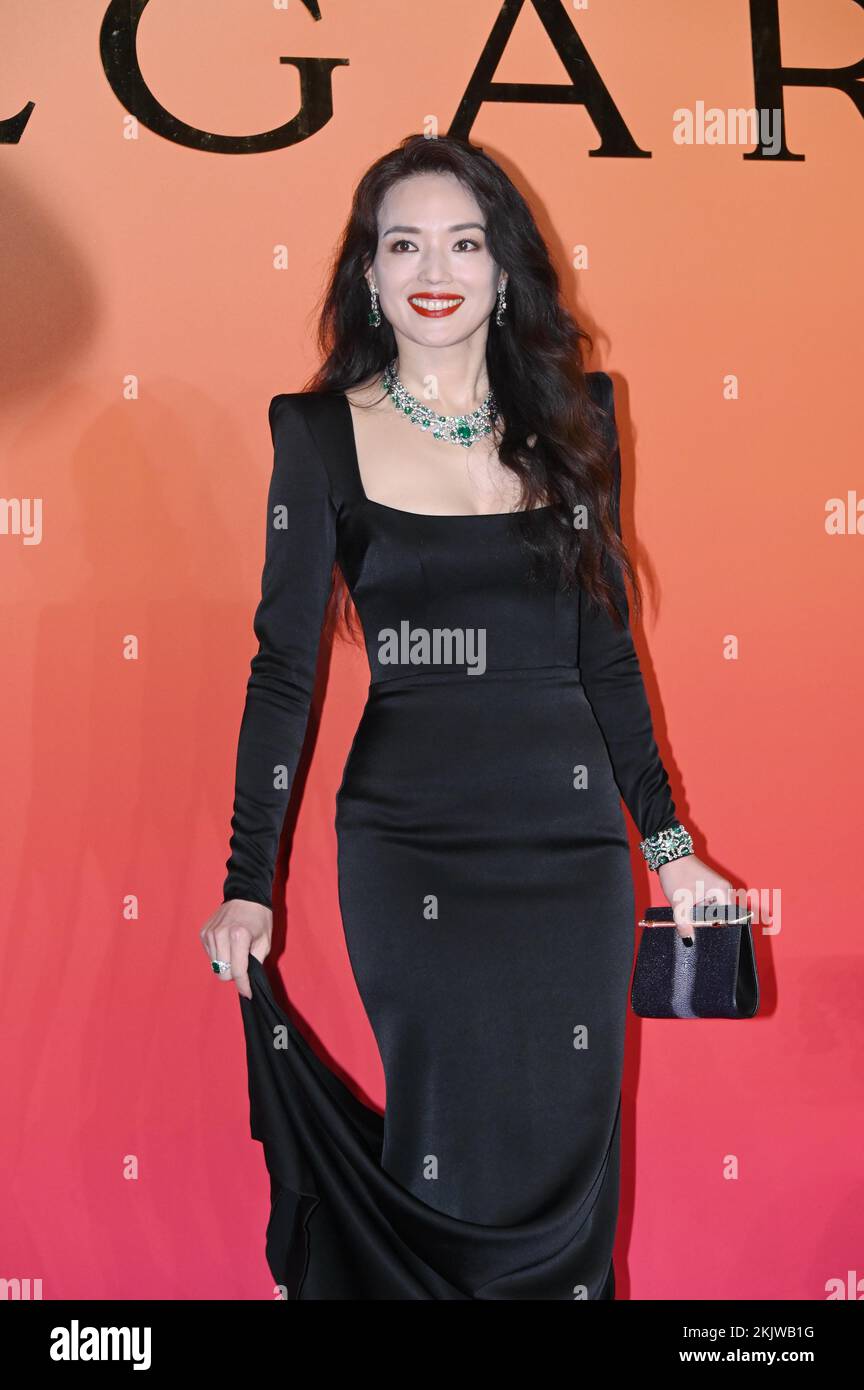 Hong Kong-Taiwanese actress and model Shu Qi attended the BVLGARI ...