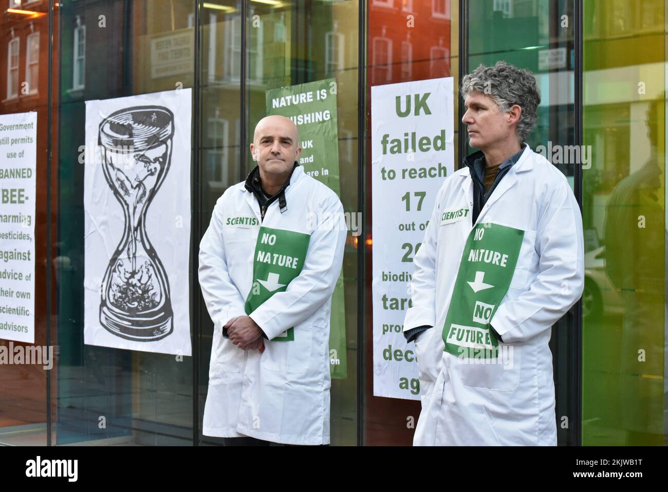 London, UK. 25 November 2022. Scientists for Extinction Rebellion ...