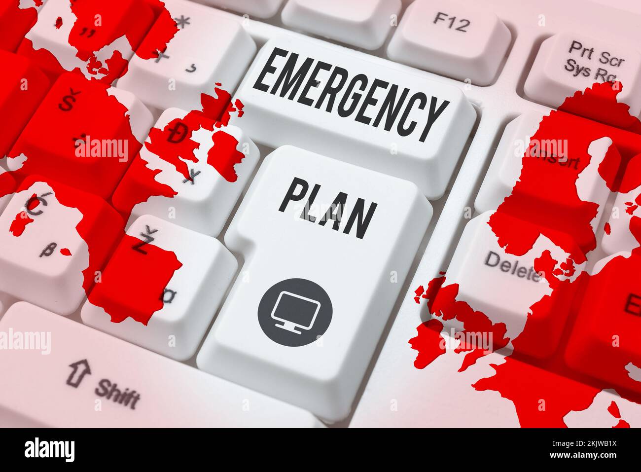 Sign displaying Emergency Plan. Business showcase Procedures for ... Sign displaying Emergency Plan. Business showcase Procedures for ...