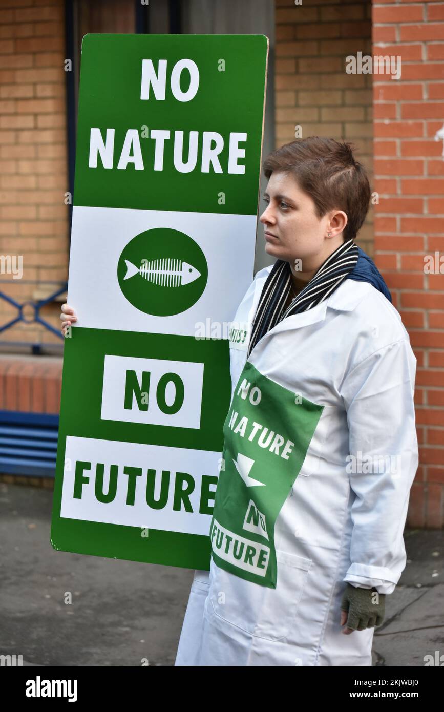 London, UK. 25 November 2022. Scientists for Extinction Rebellion ...