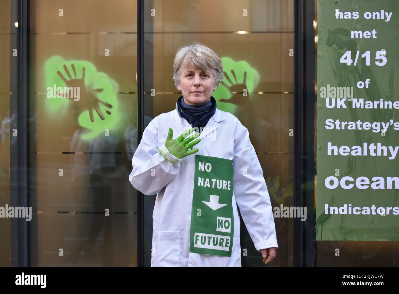 London, UK. 25 November 2022. Scientists for Extinction Rebellion ...