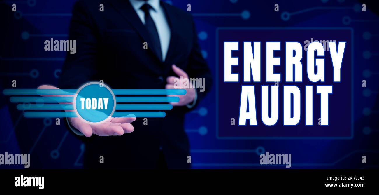 Inspiration showing sign Energy Audit. Word for assessment of the ...