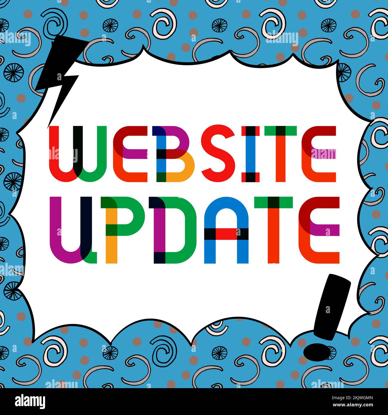 Conceptual caption Website Update. Business approach keeping the webpage and content up to date ...