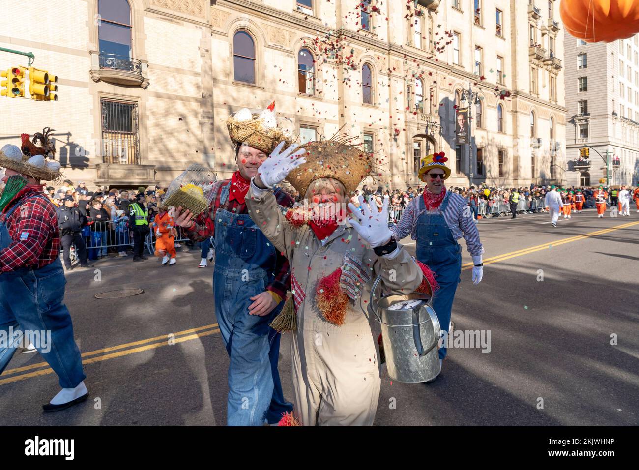 New York, USA. 24th Nov, 2022. NEW YORK, NEW YORK - NOVEMBER 24: Clowns ...