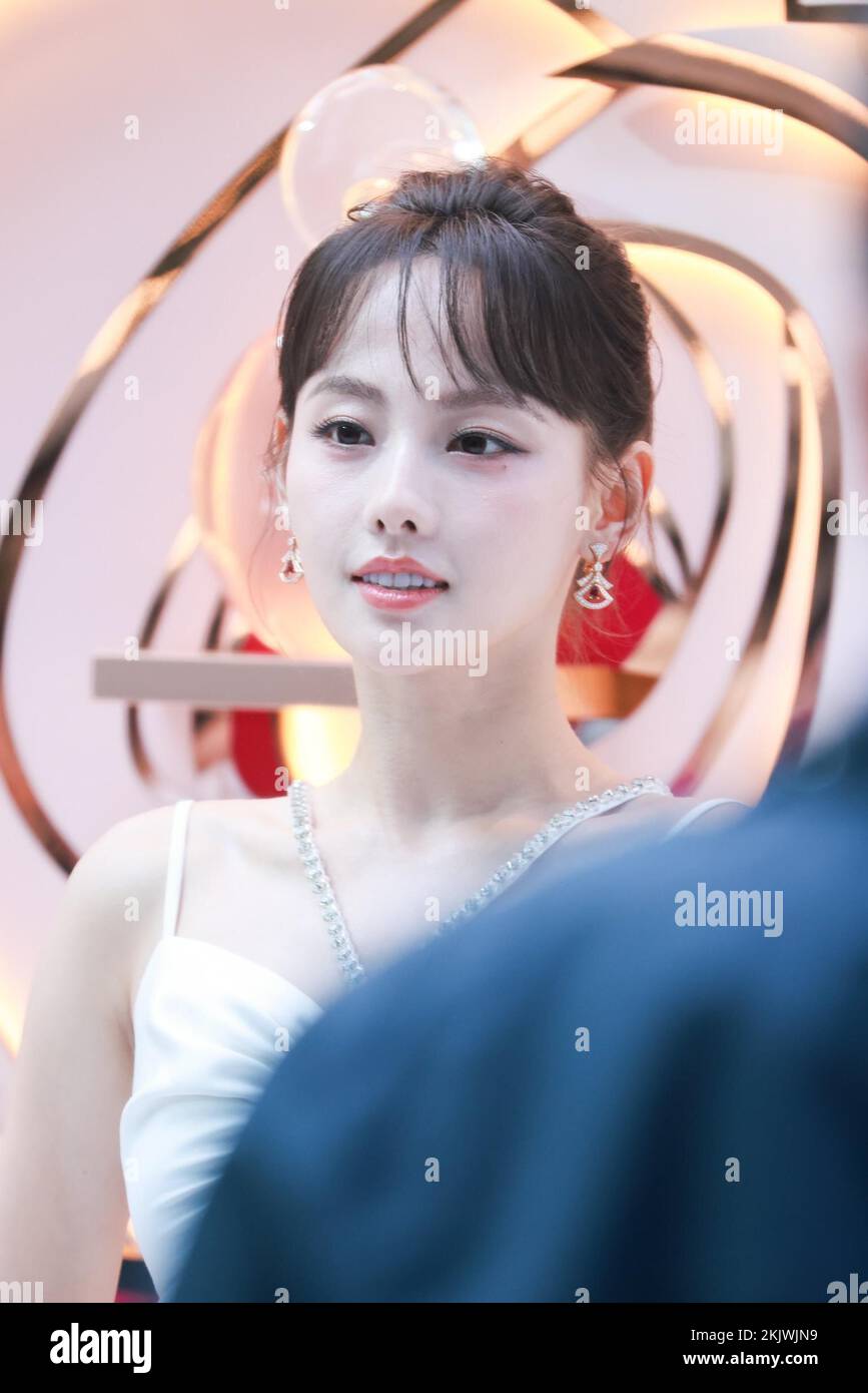 Chinese actress and singer Jenny Zhang attended the BVLGARI activity in ...