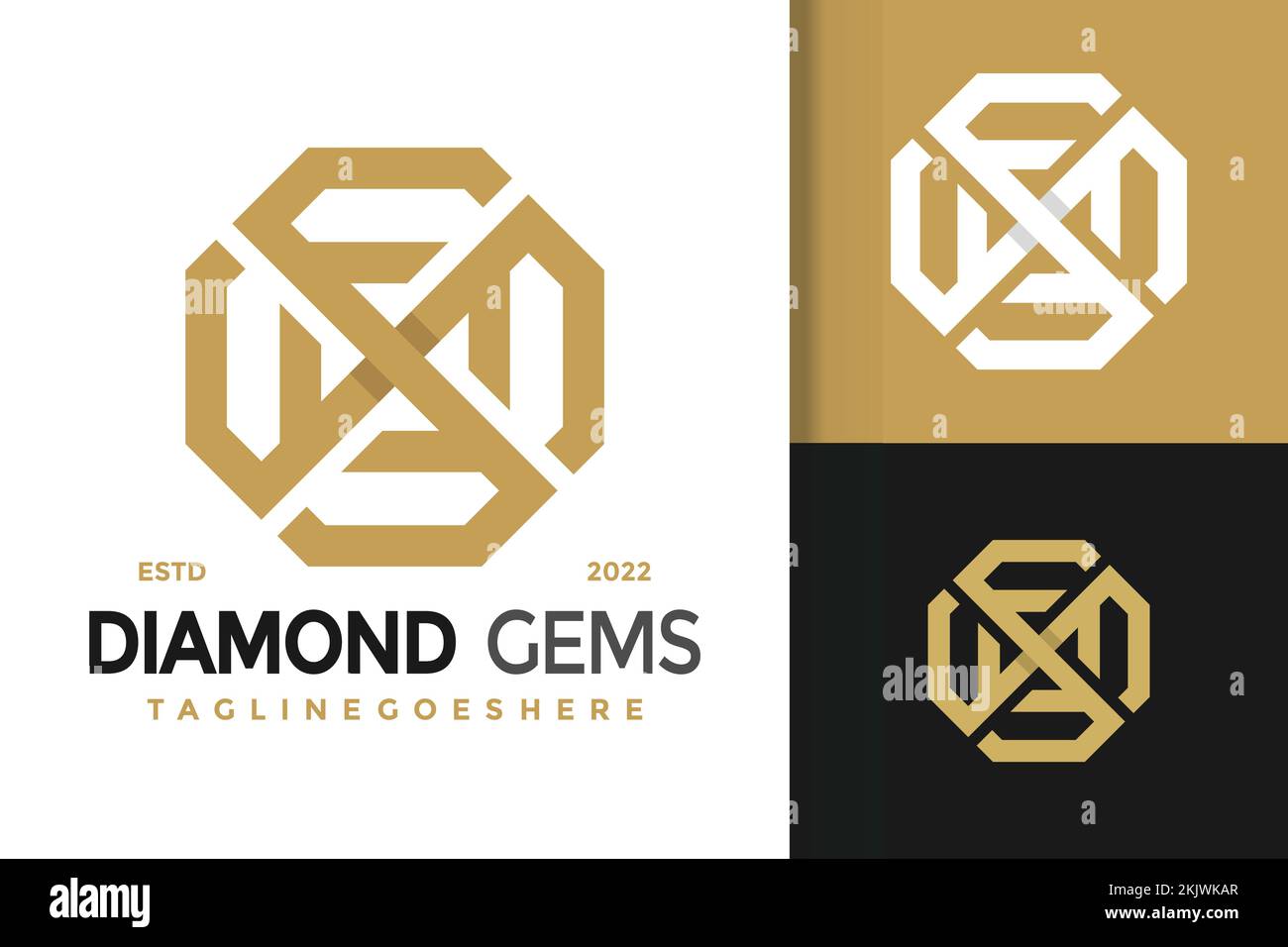 An editable set of diamond shapes vector designs for logos in different ...