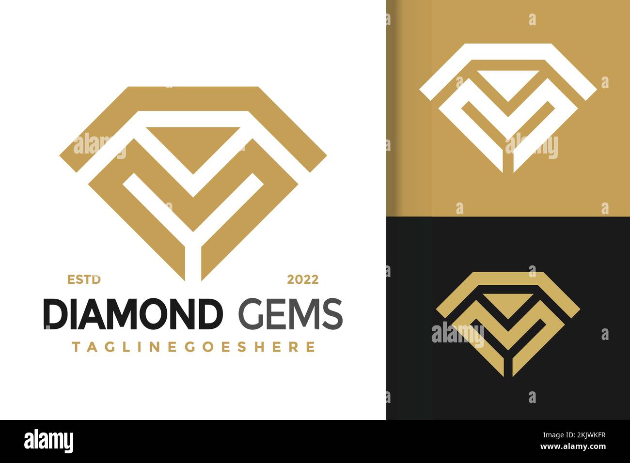 An editable set of diamond shapes vector designs for logos in different ...