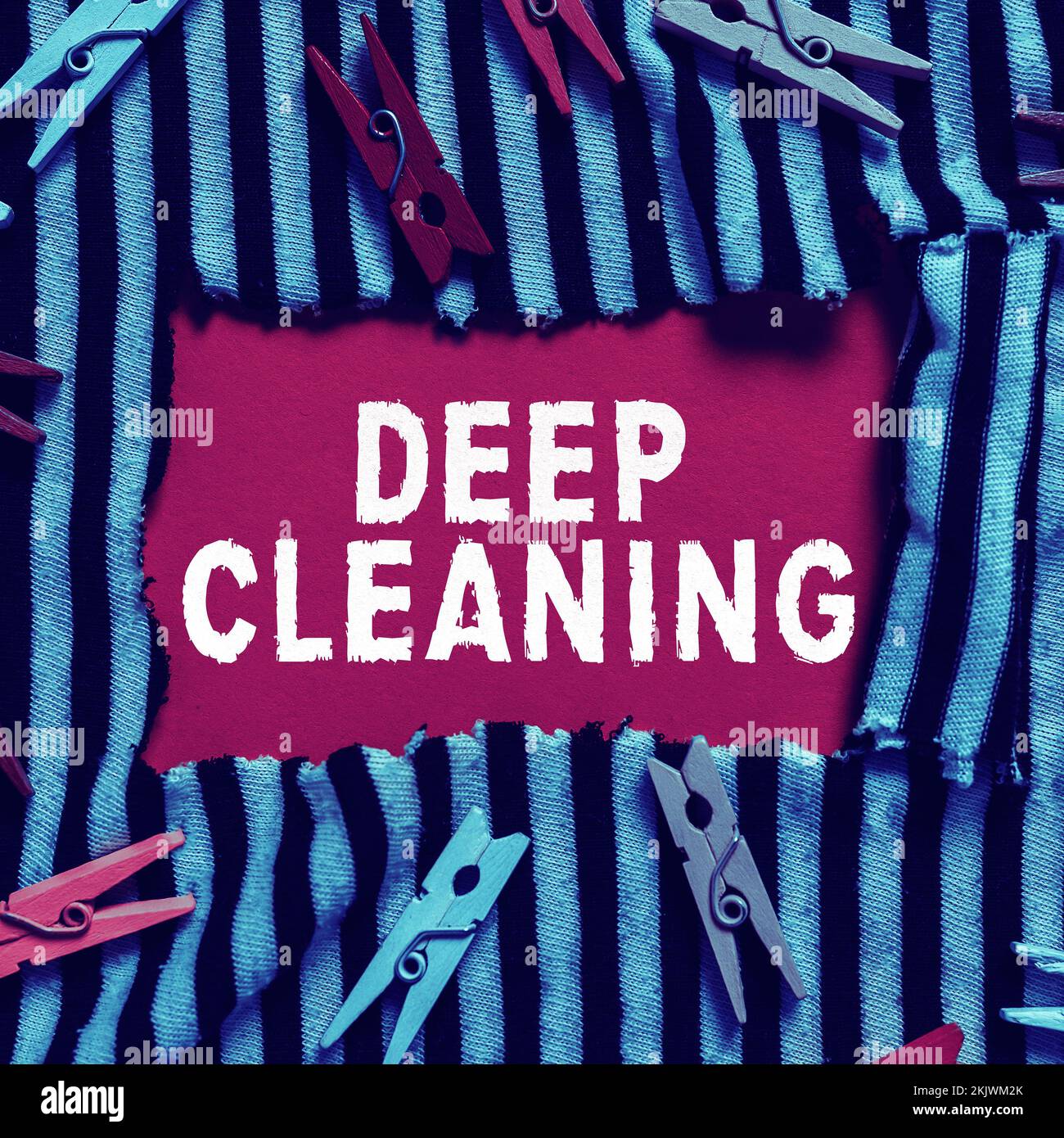 Hand writing sign Deep Cleaning. Business overview an act of thoroughly ...